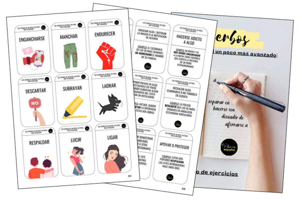 » 77 adjetivos + 100 verbos