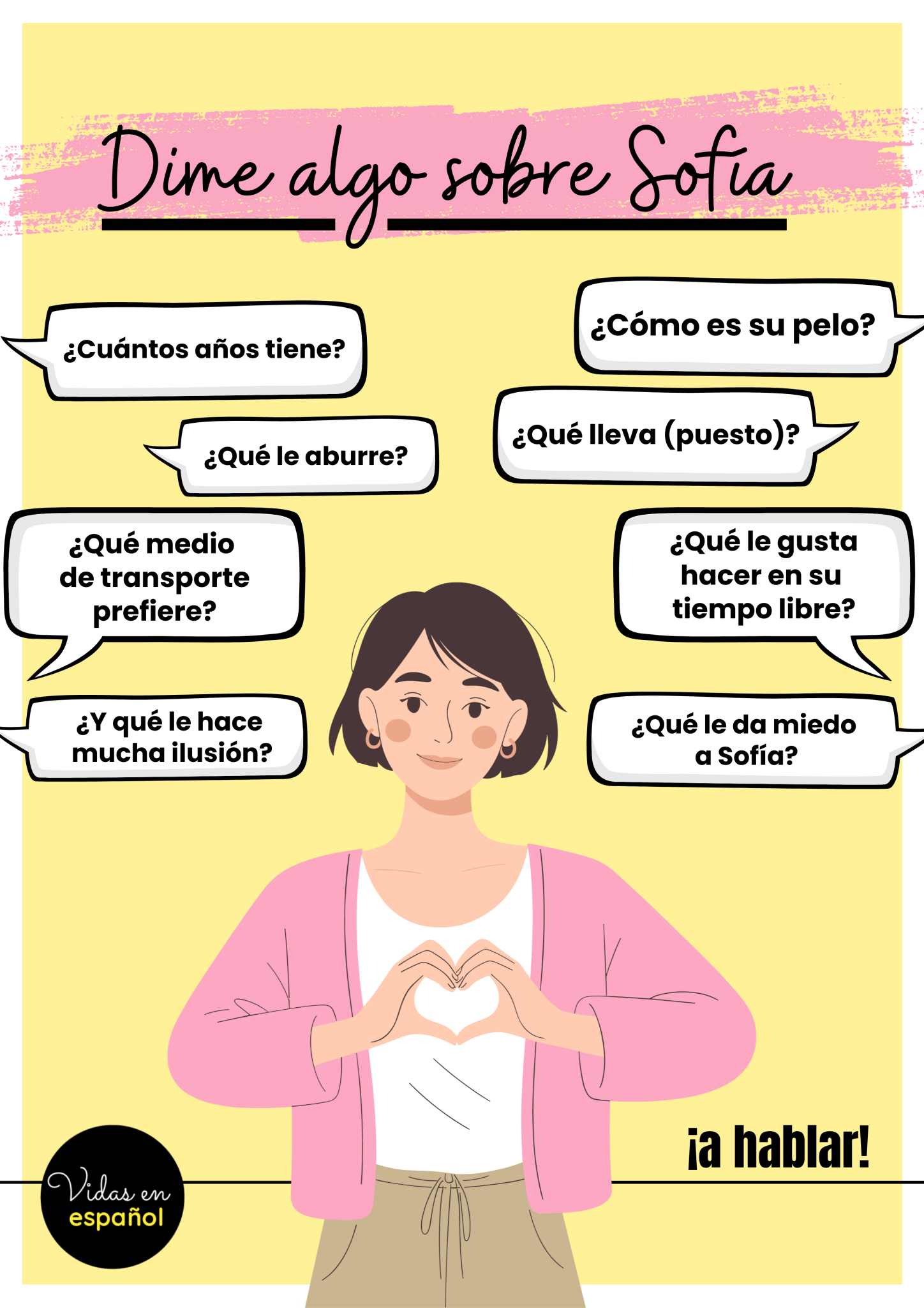 » Cuaderno de ejercicios: Dime algo sobre Sofía